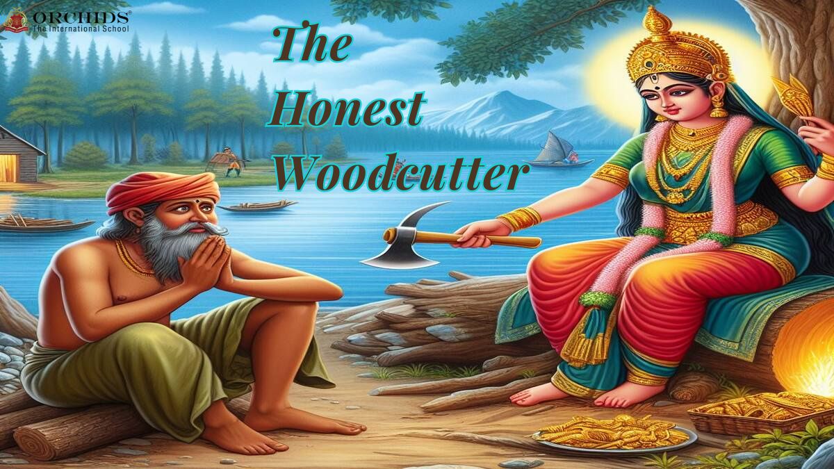 The Honest Woodcutter: A Moral Story for Kids | ORCHIDS